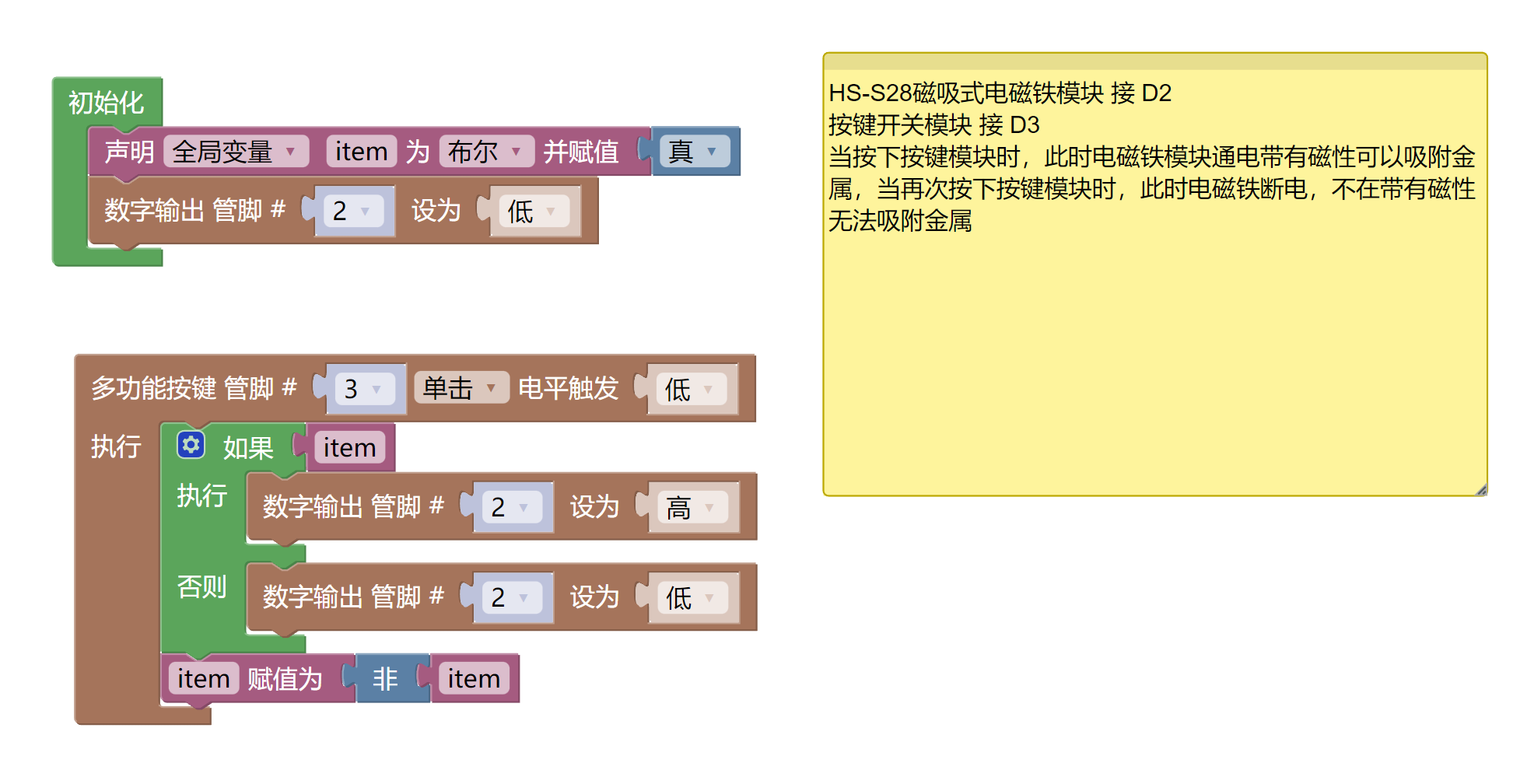 HS-F28-L 磁吸式电磁铁模块