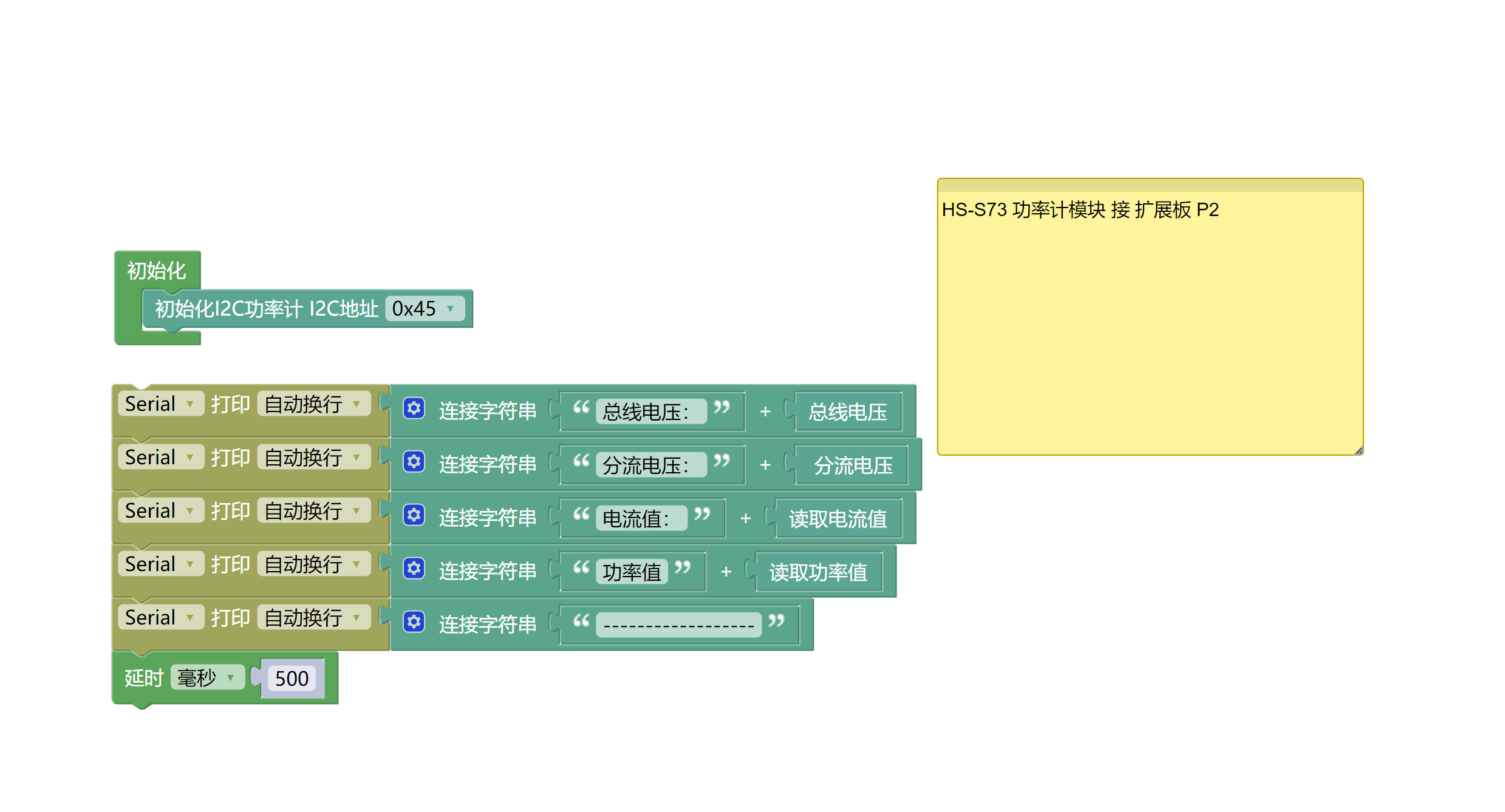 HS-S73P I2C数字功率计模块